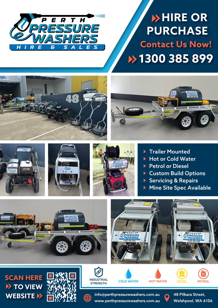 5HP 2500 PSI Pressure Washer, Recoil Start - Perth Pressure Washer & Hire